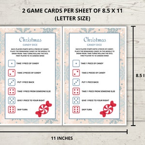 Christmas Candy Dice, Christmas Pass the Candy Game, Fun Christmas Game ...