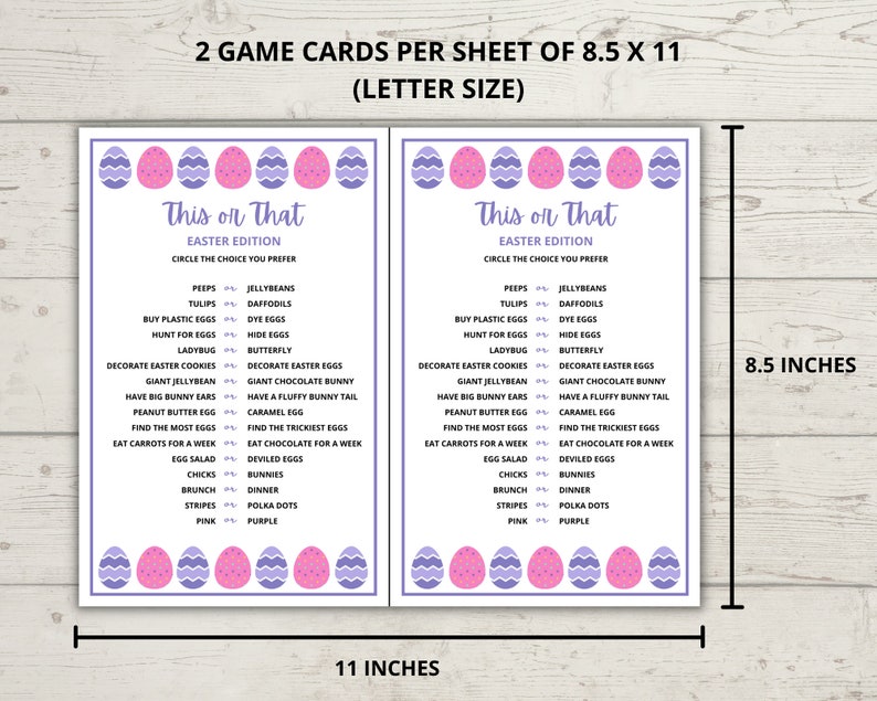 Easter This or That Game, Easter Would You Rather, This or That Easter ...