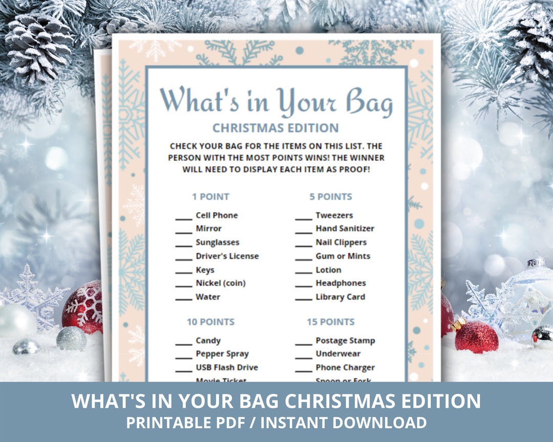 Christmas What's in Your Bag, What's in Your Purse Christmas Edition ...