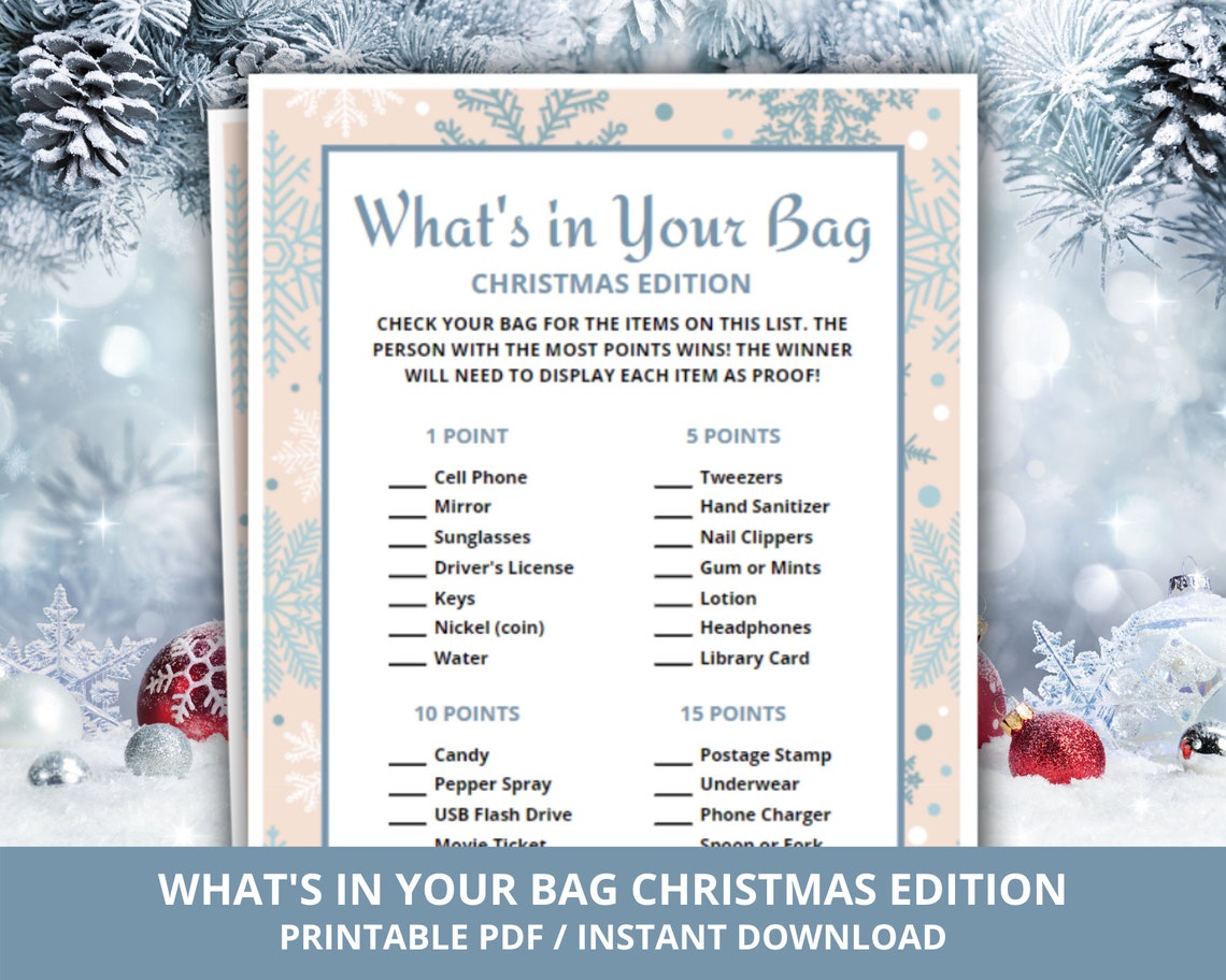 Christmas What's in Your Bag, What's in Your Purse Christmas Edition ...