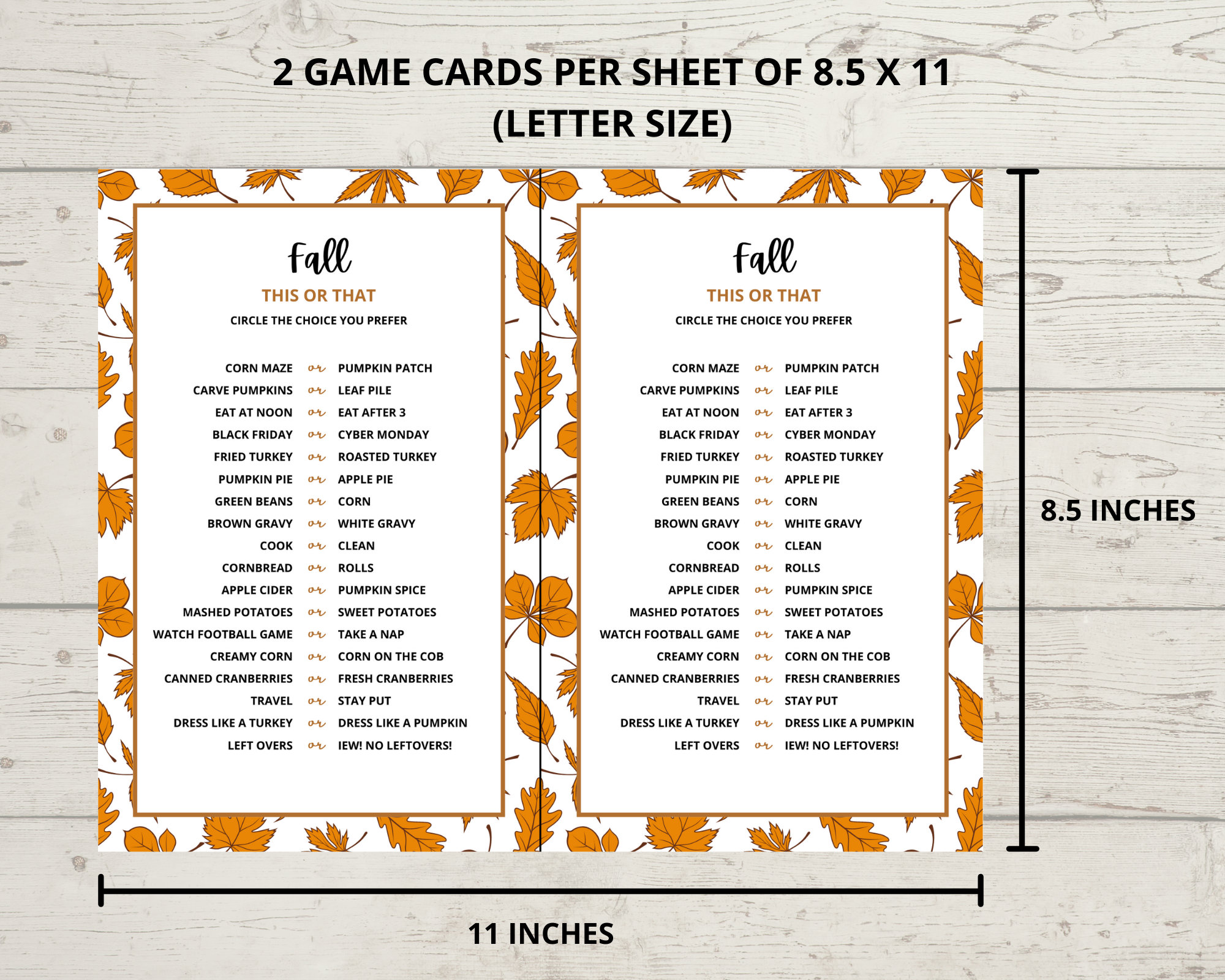 Printable Fall Games, Thanksgiving Games Printable, Fall Games Bundle ...