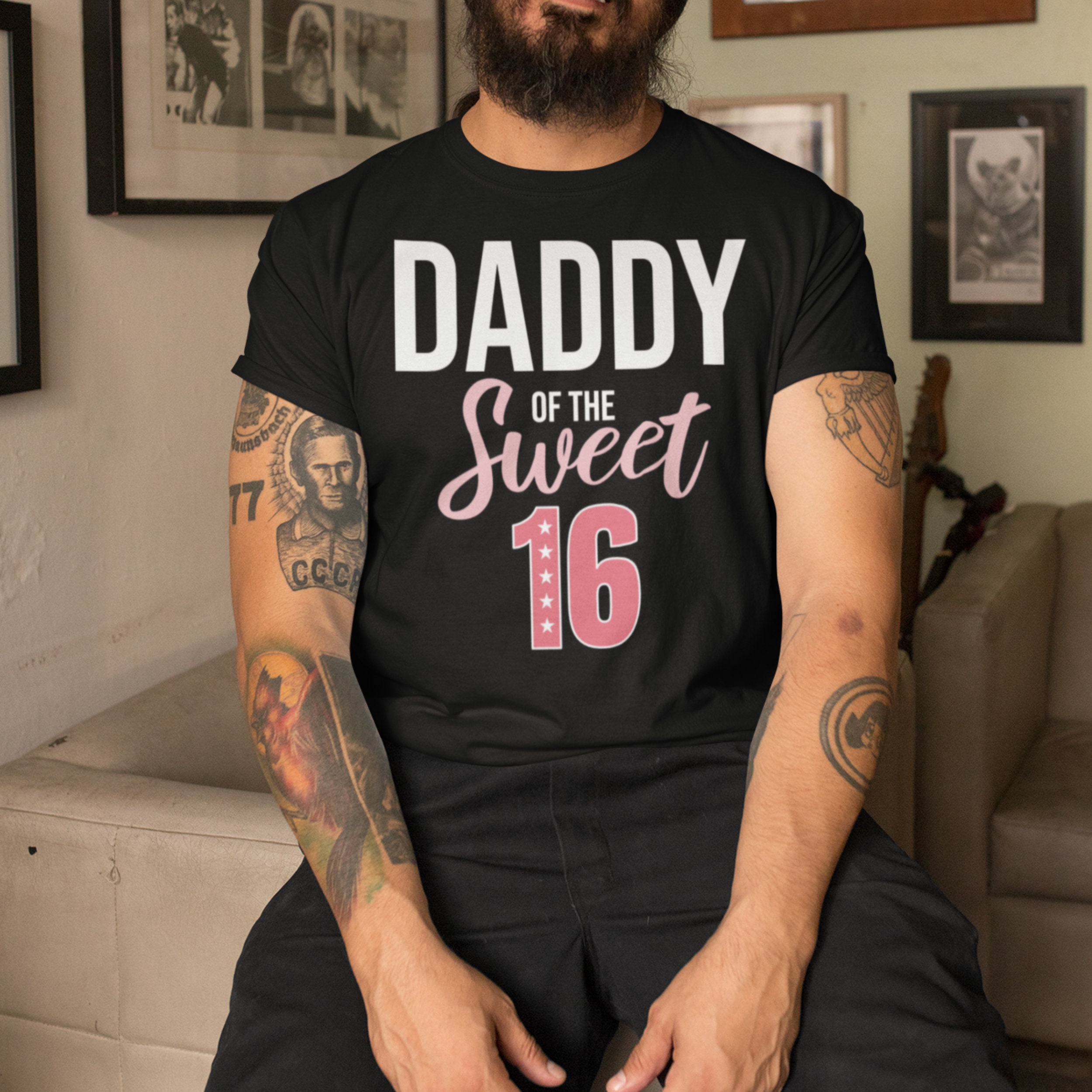Daddy of the Sweet 16 Shirt, Happy 16th Birthday, Dad of Sweet Sixteen ...