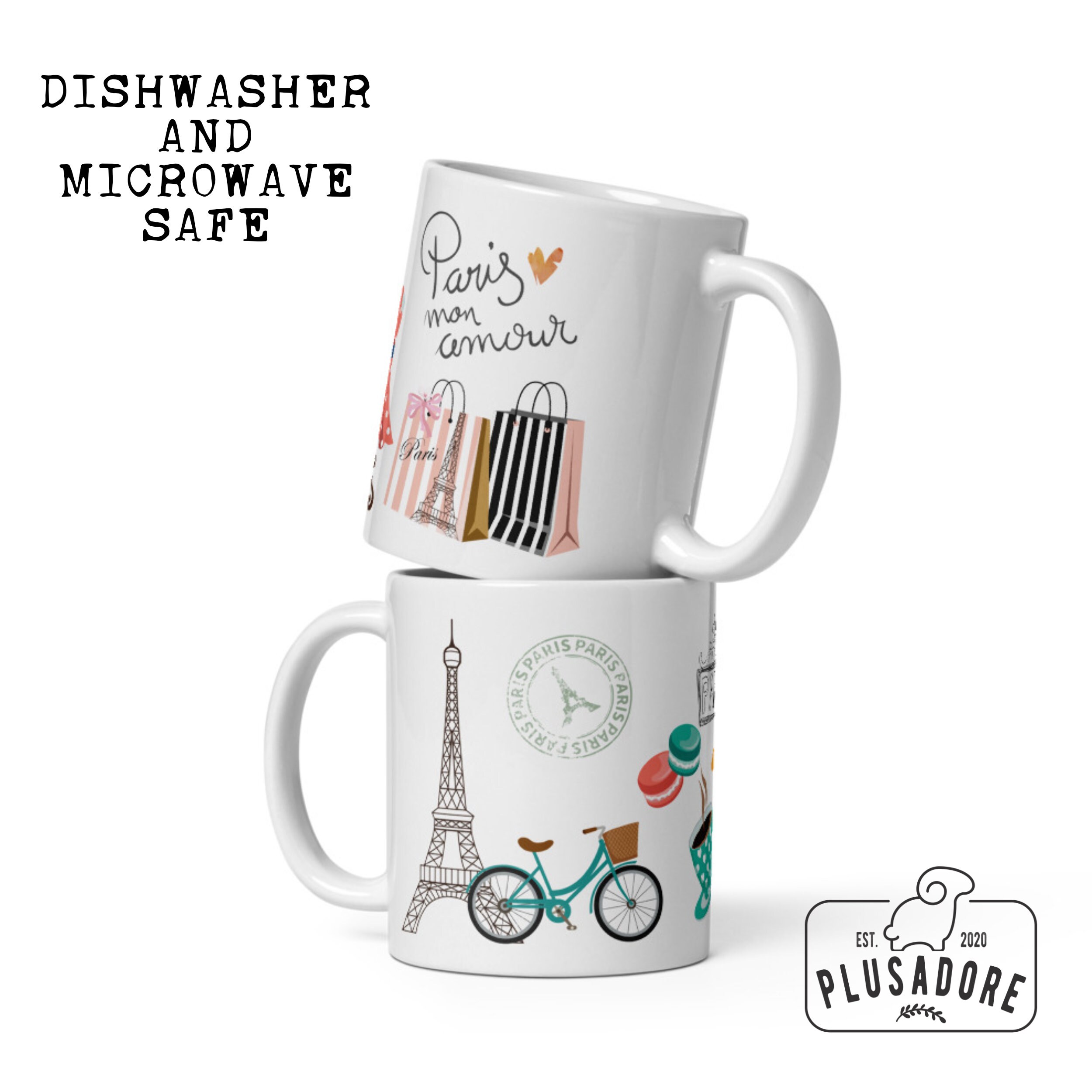 Paris Gift for Her and Him, Paris France Mug, France Coffee Cup, Paris ...