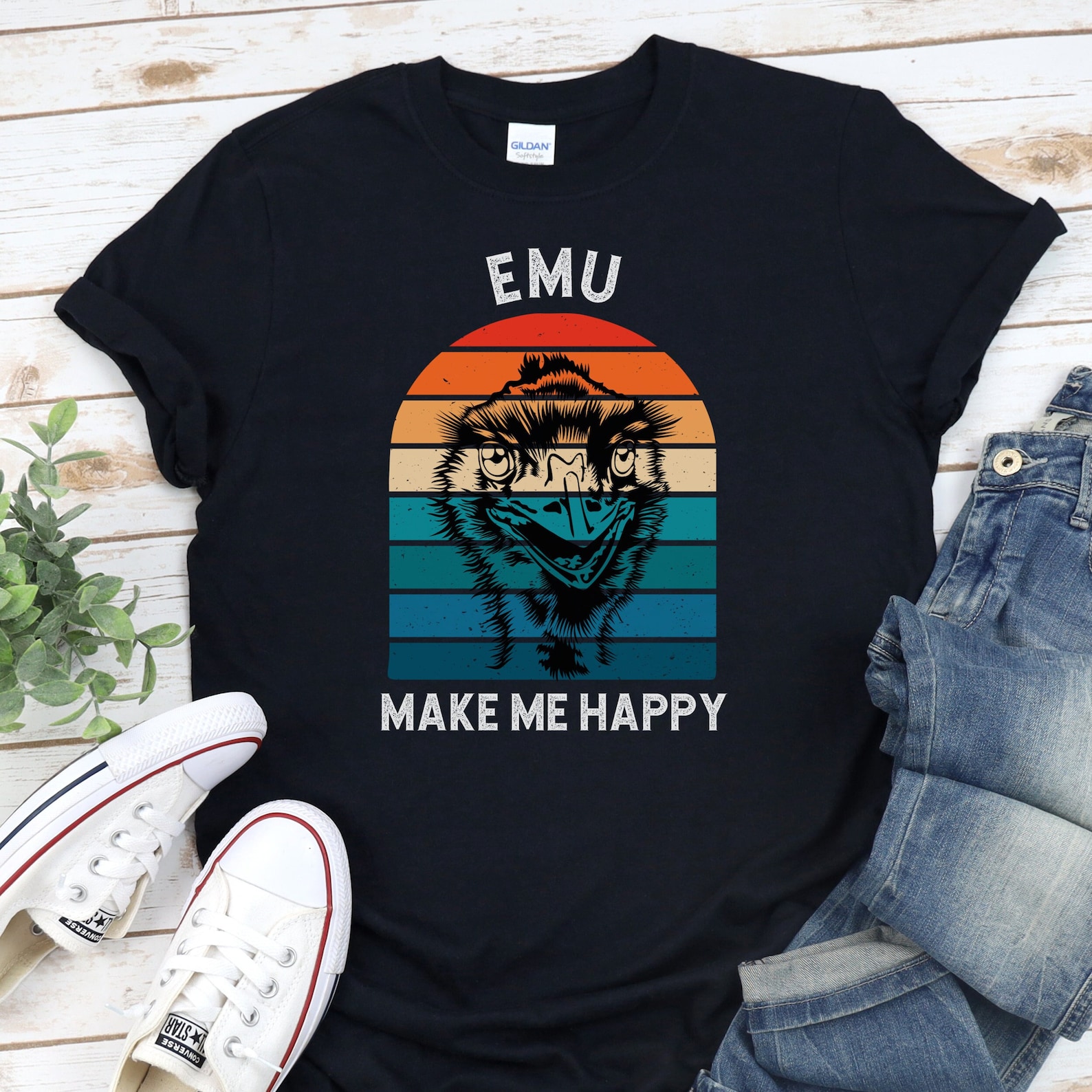 Funny Emu Gift for Men and Women: Emu Make Me Happy Shirt Emu - Etsy