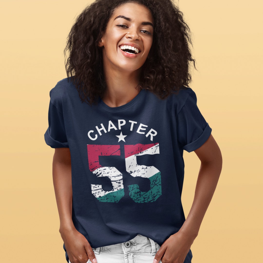 Funny 55th Birthday Shirt for Men Women: Chapter 55 Shirt, Book Lovers ...
