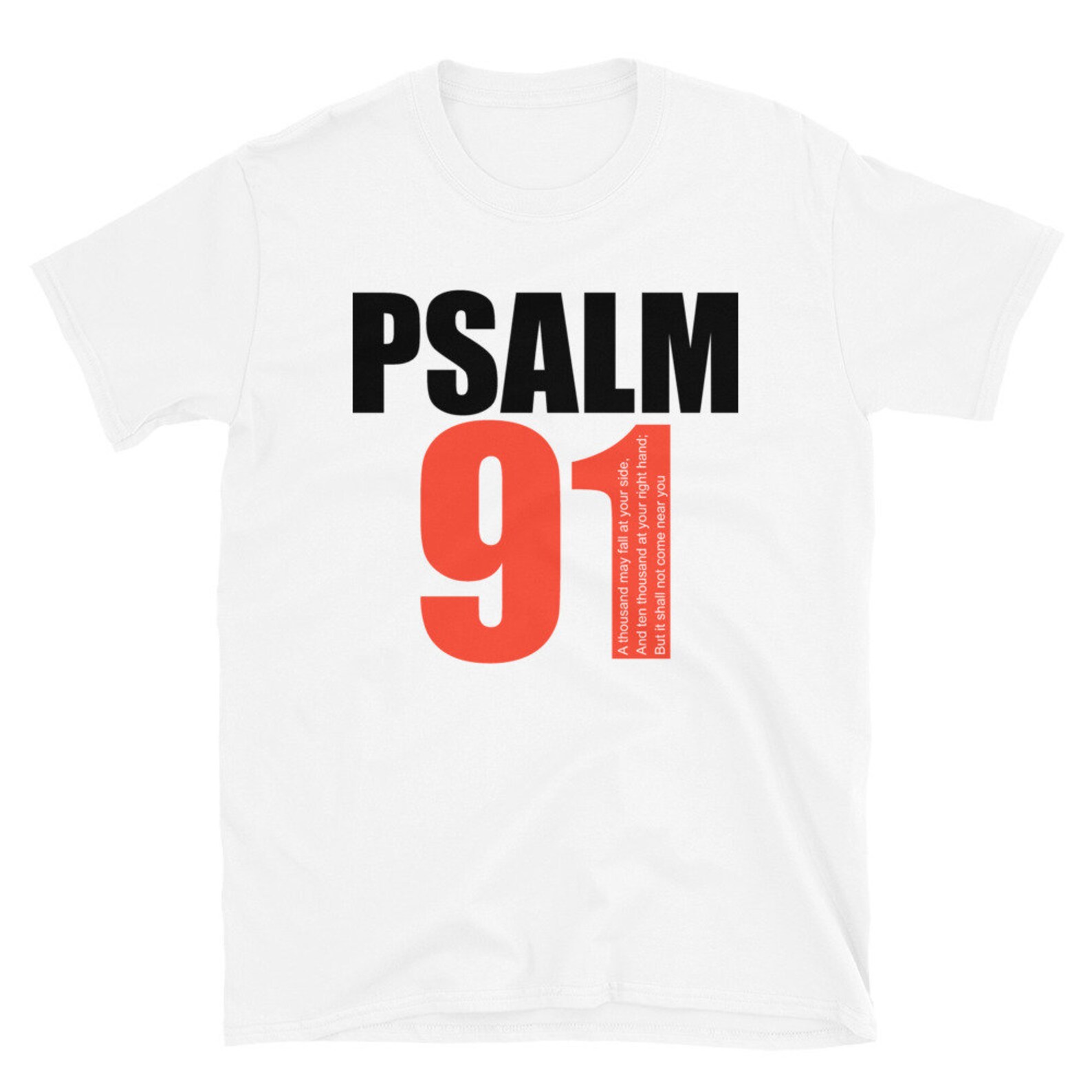 Psalm 91 Shirt for Men and Women Christian Shirt for Men | Etsy