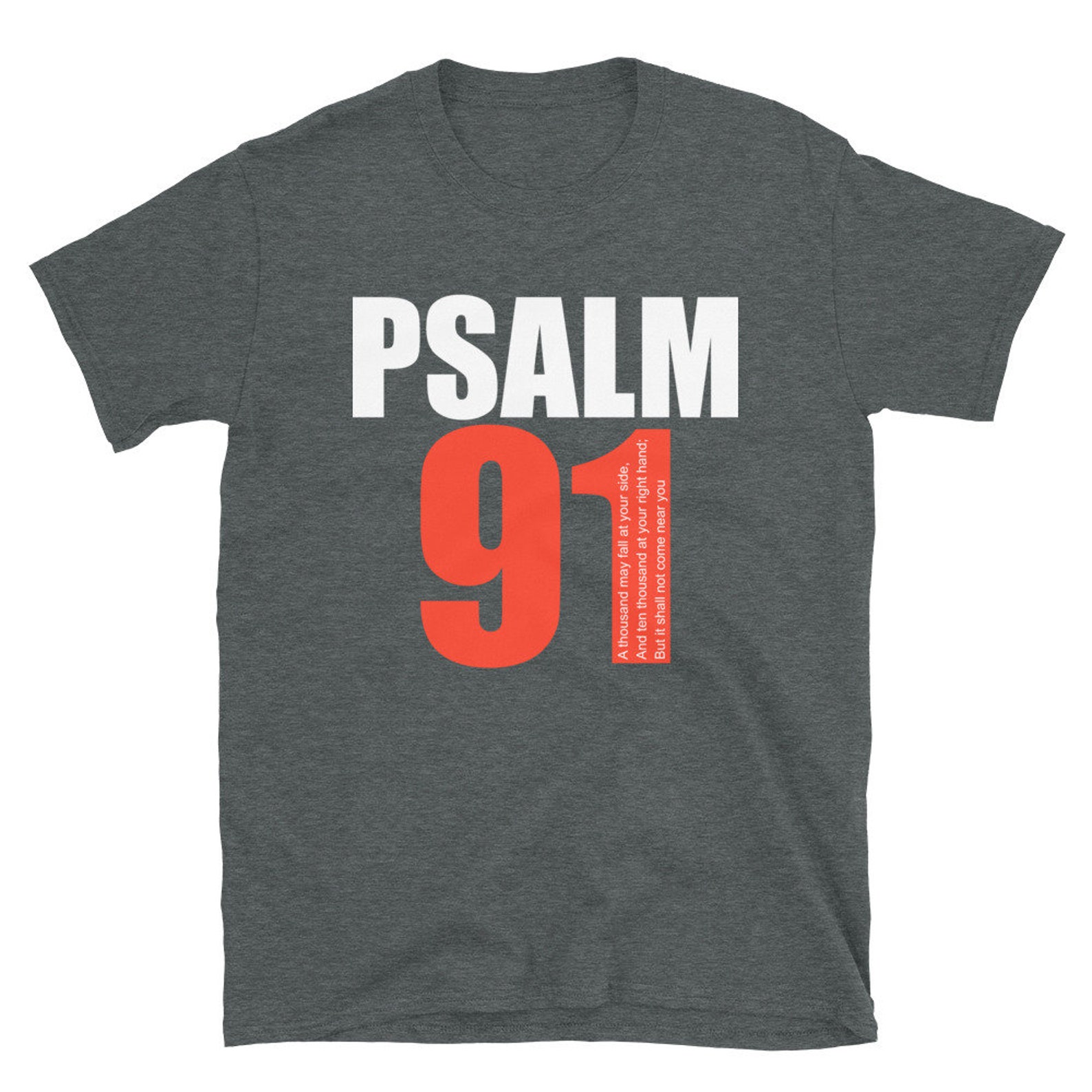 Psalm 91 Shirt for Men and Women Christian Shirt for Men | Etsy