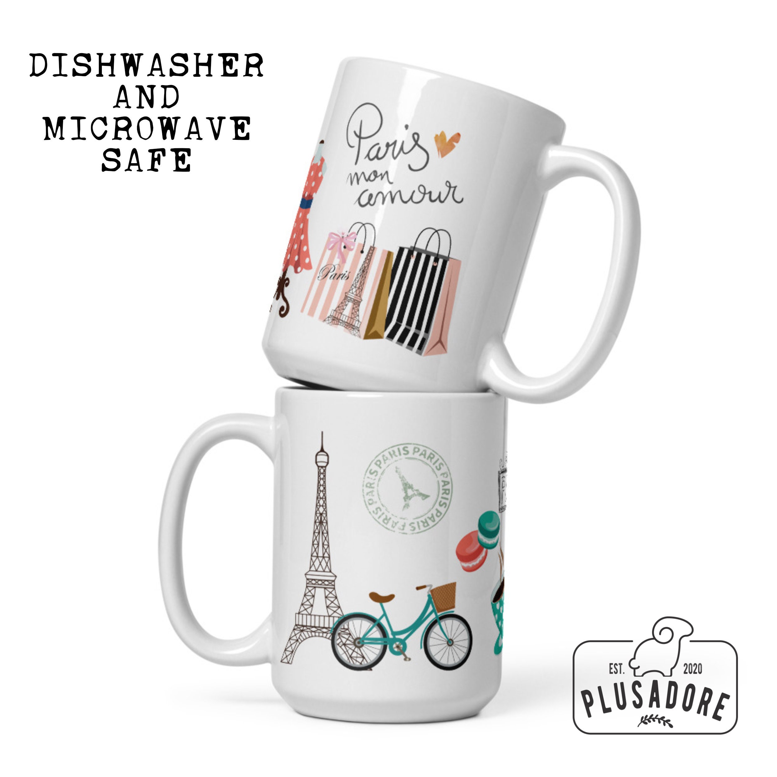Paris Gift for Her and Him, Paris France Mug, France Coffee Cup, Paris ...
