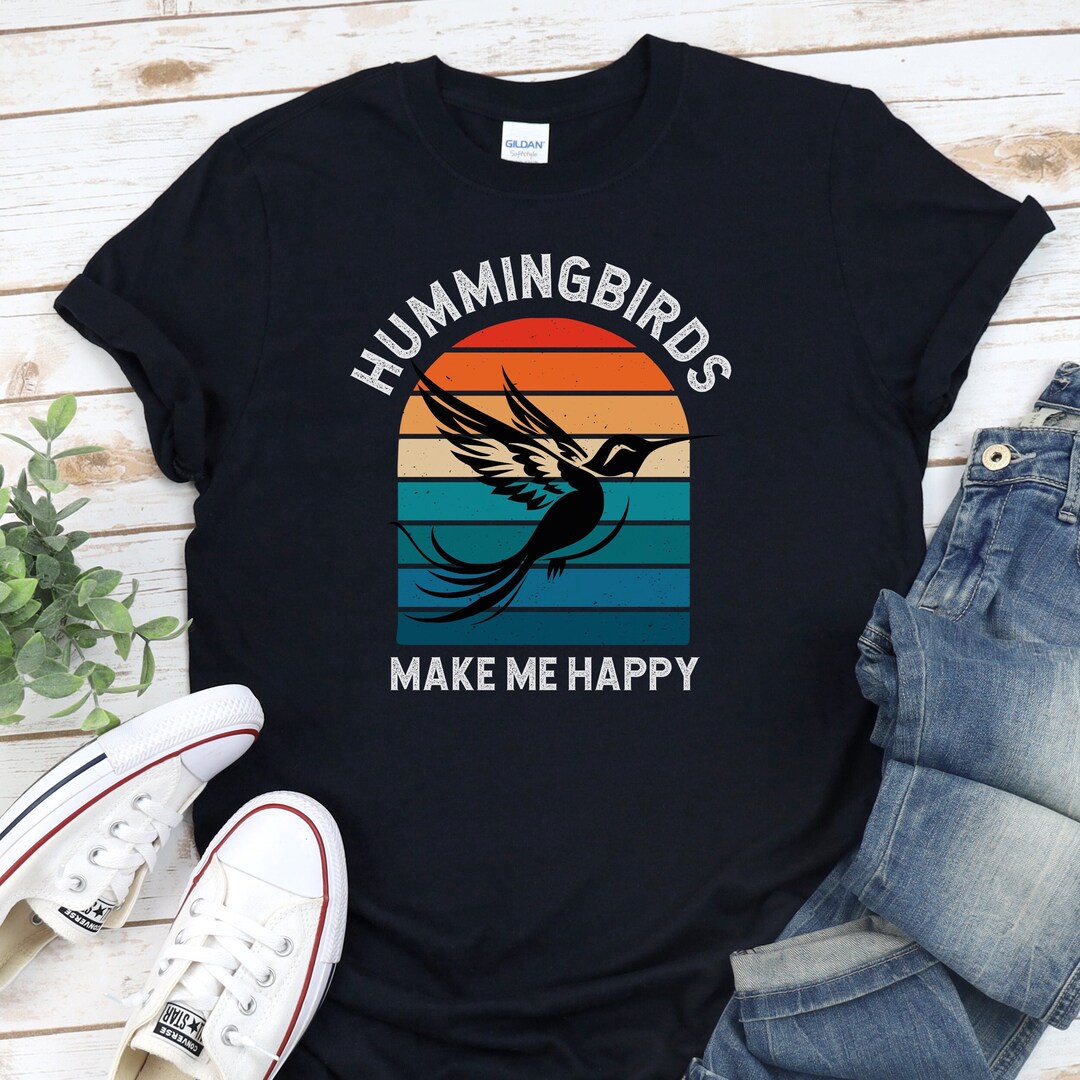 Retro Hummingbird Sunset Gifts for Women and Men: Hummingbirds Make Me ...
