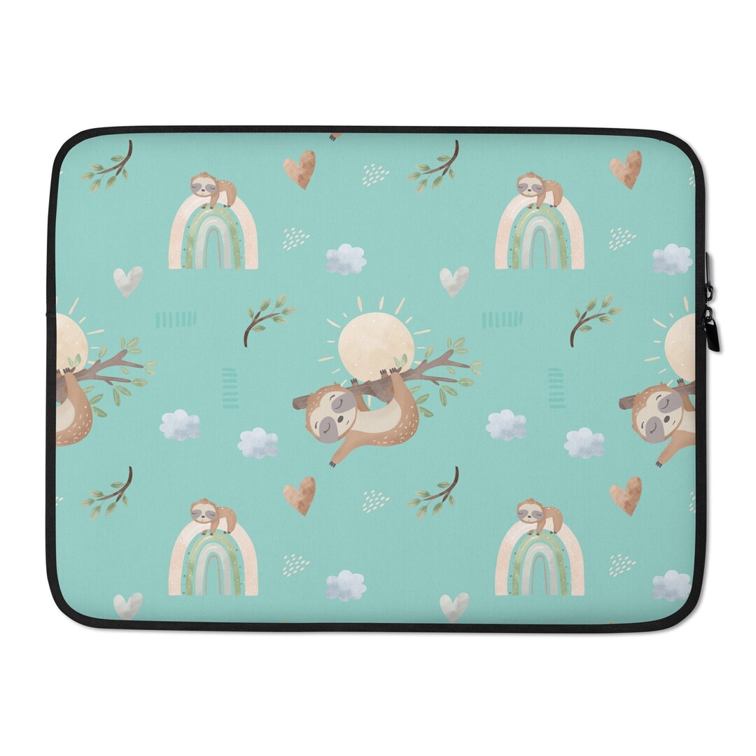 Cute Sloth Gifts: Sloth Laptop Sleeve - 13 Inch or 15 Inch Laptop Case ...