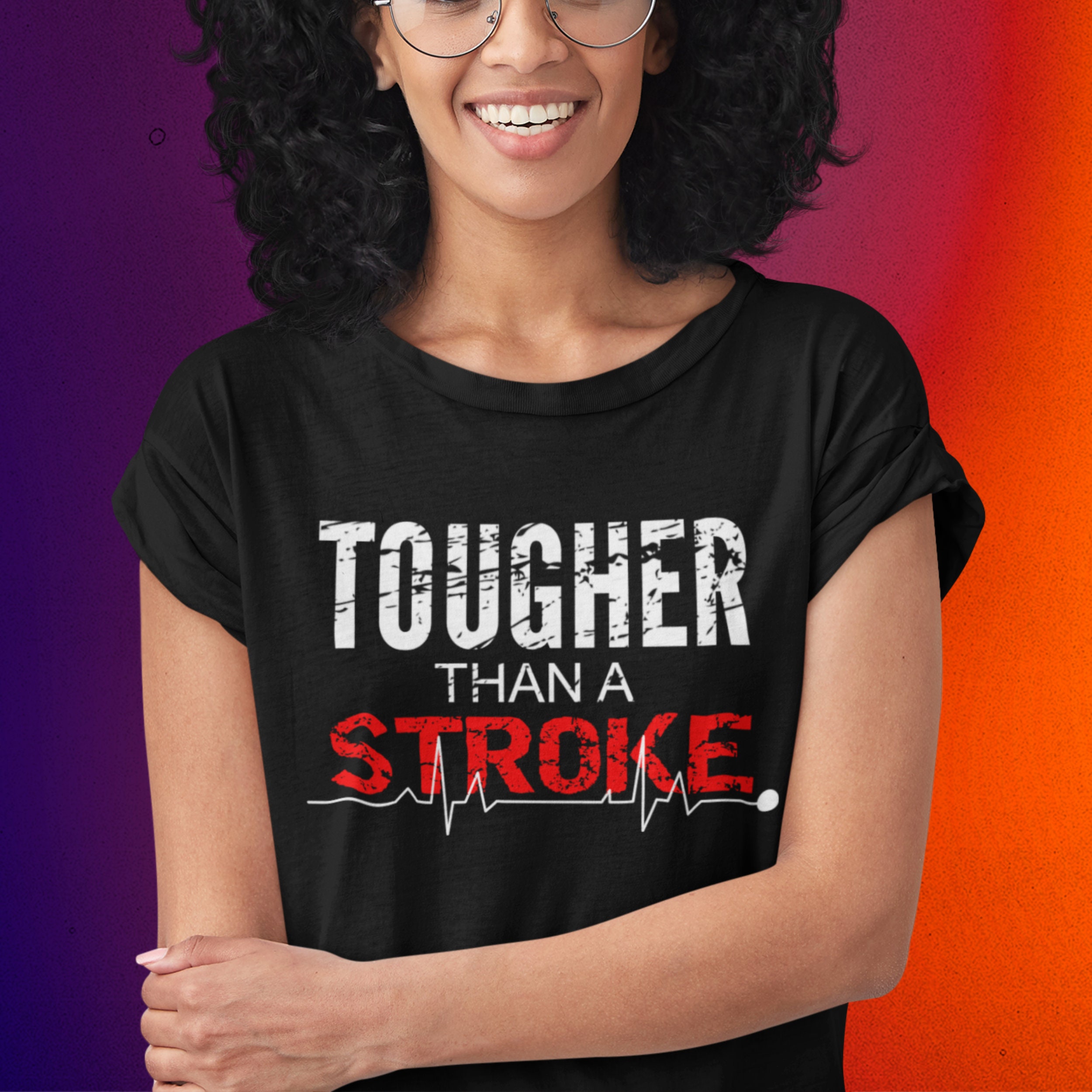 Stroke Recovery Gift: Tougher Than Stroke Shirt for Men Women, Stroke ...