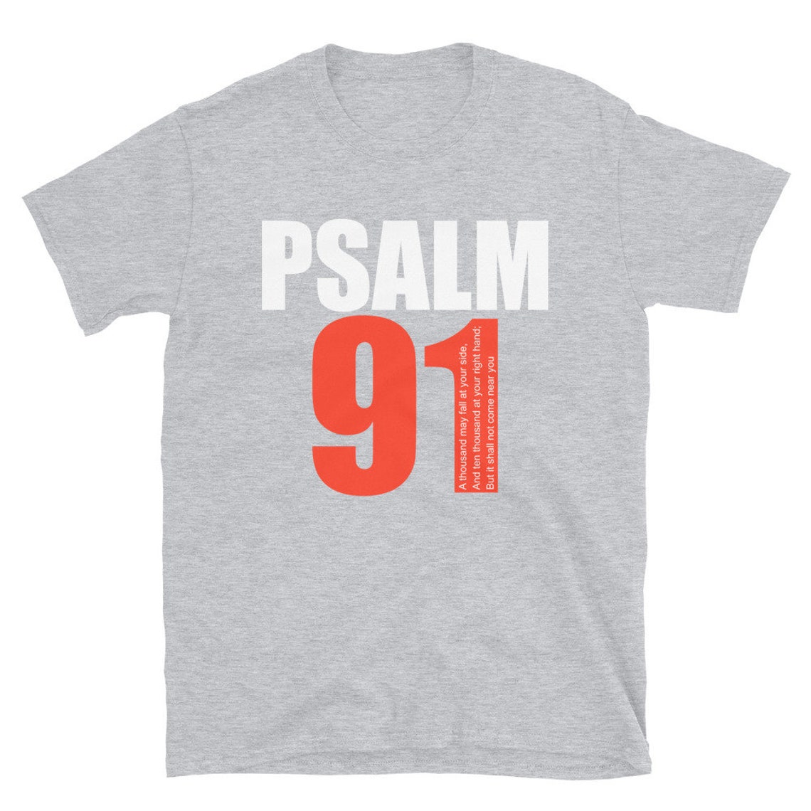 Psalm 91 Shirt for Men and Women Christian Shirt for Men | Etsy