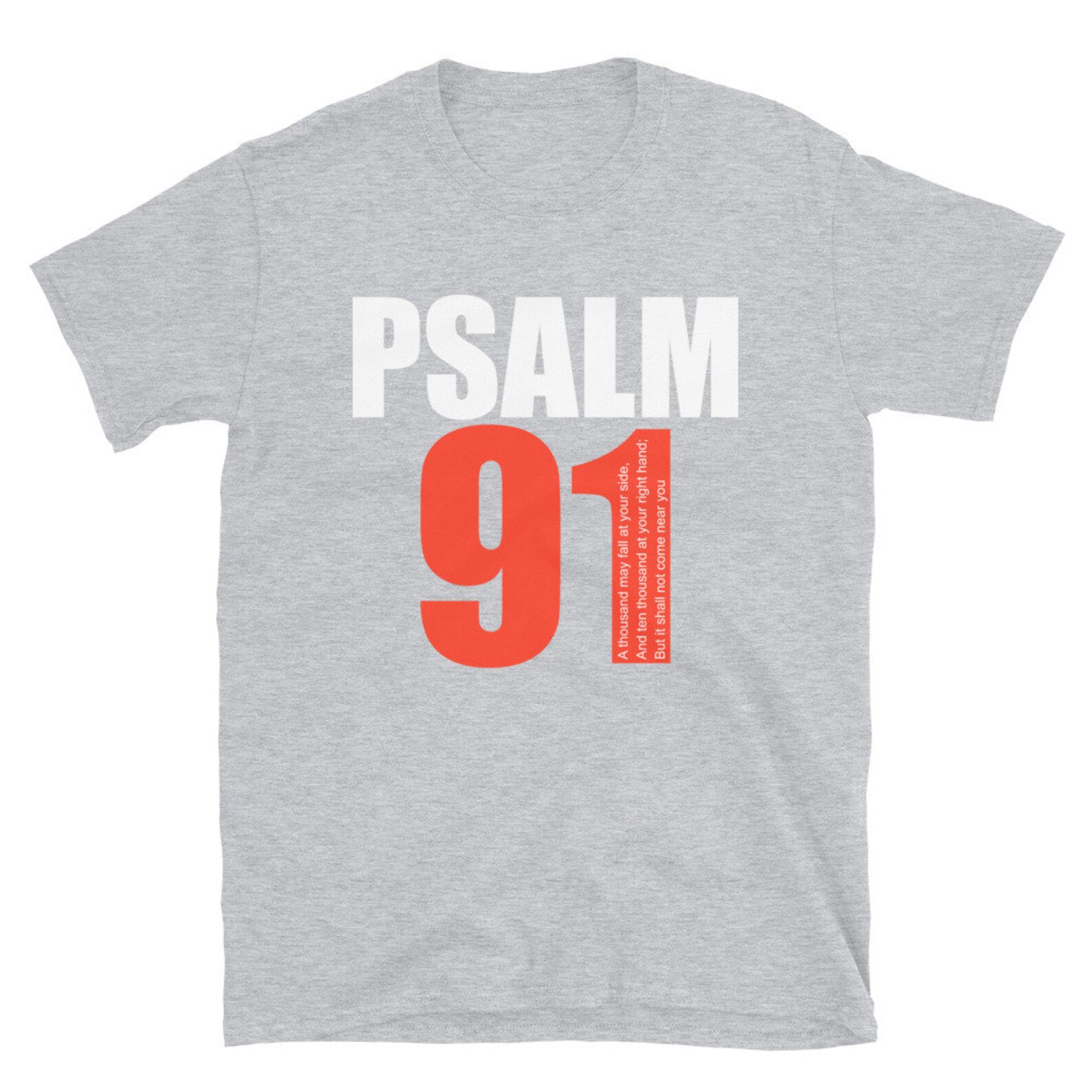 Psalm 91 Shirt for Men and Women Christian Shirt for Men | Etsy