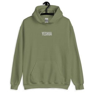 Yeshua Embroidered Unisex Hoodie for Men and Women, Christian Apparel ...