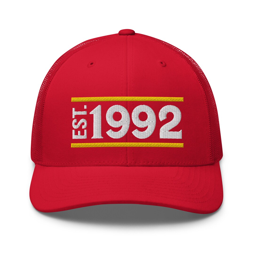 32nd Birthday Trucker Hat for Men Women: Est. 1992 Trucker Cap, Born in ...