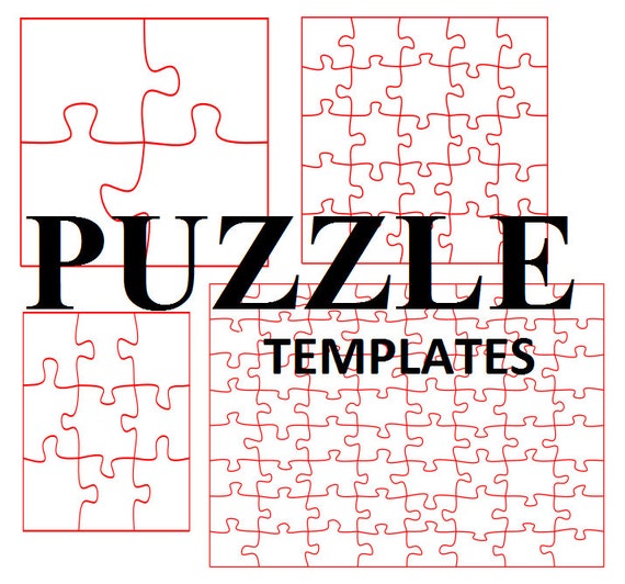 SVG File Jigsaw Puzzle Blank Template for Laser Cut Vector | Etsy