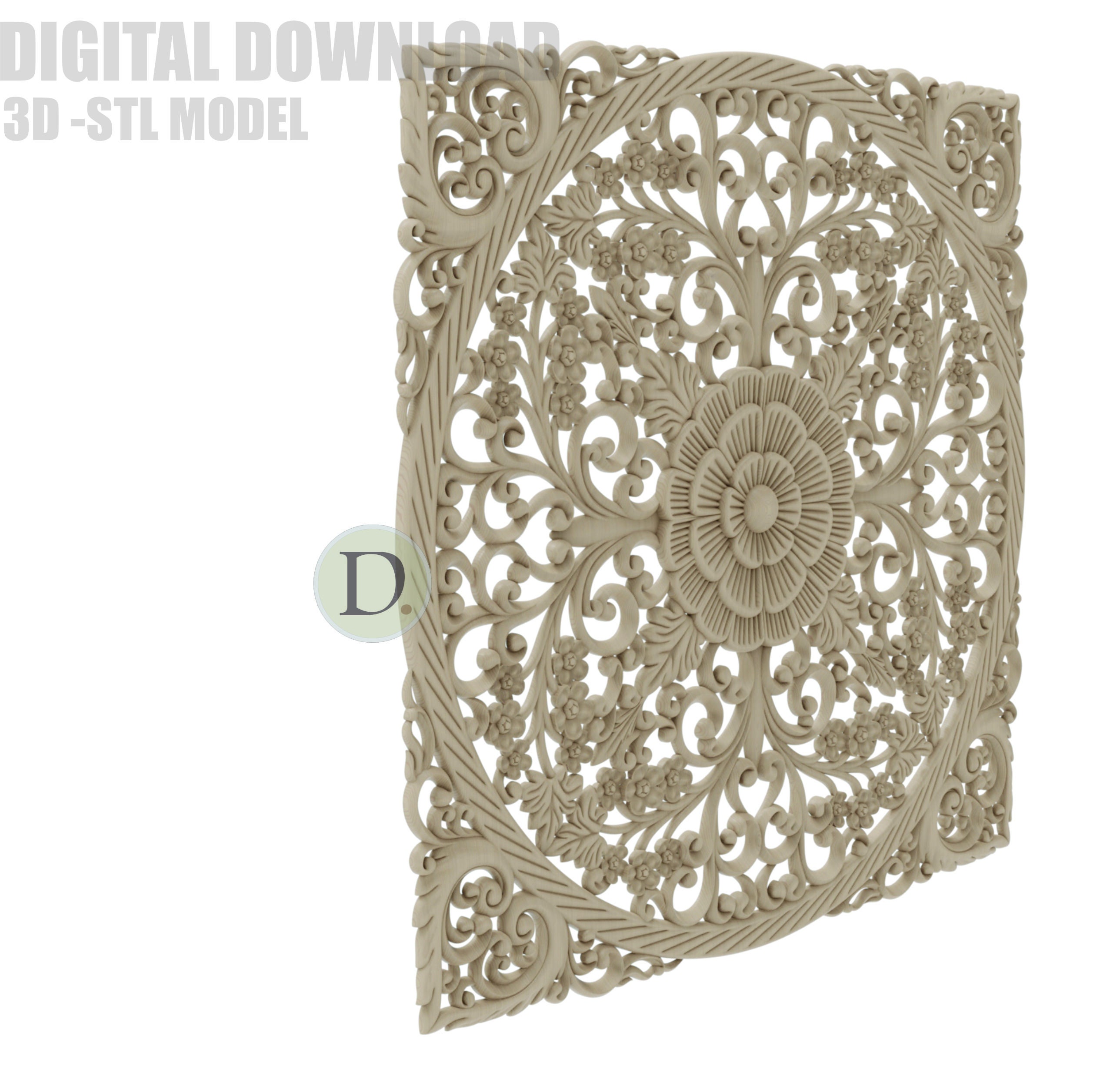 3D PANEL 001 STL 3D Model for CNC Router Digital Download - Etsy UK