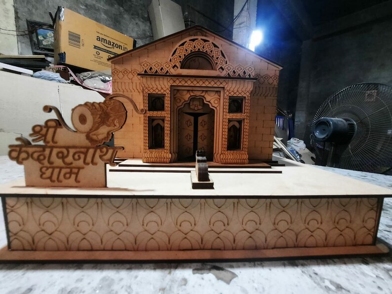 DG-03 Laser Cut Kedarnath Temple Uttarakhand 12x24inch Design Vector ...
