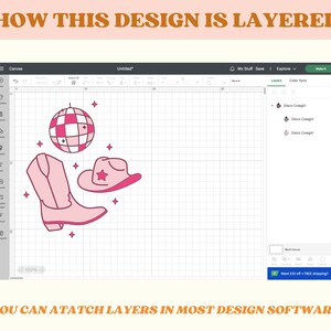 Disco Cowgirl SVG Cut File Western Cut File Trendy Commercial Use SVG ...