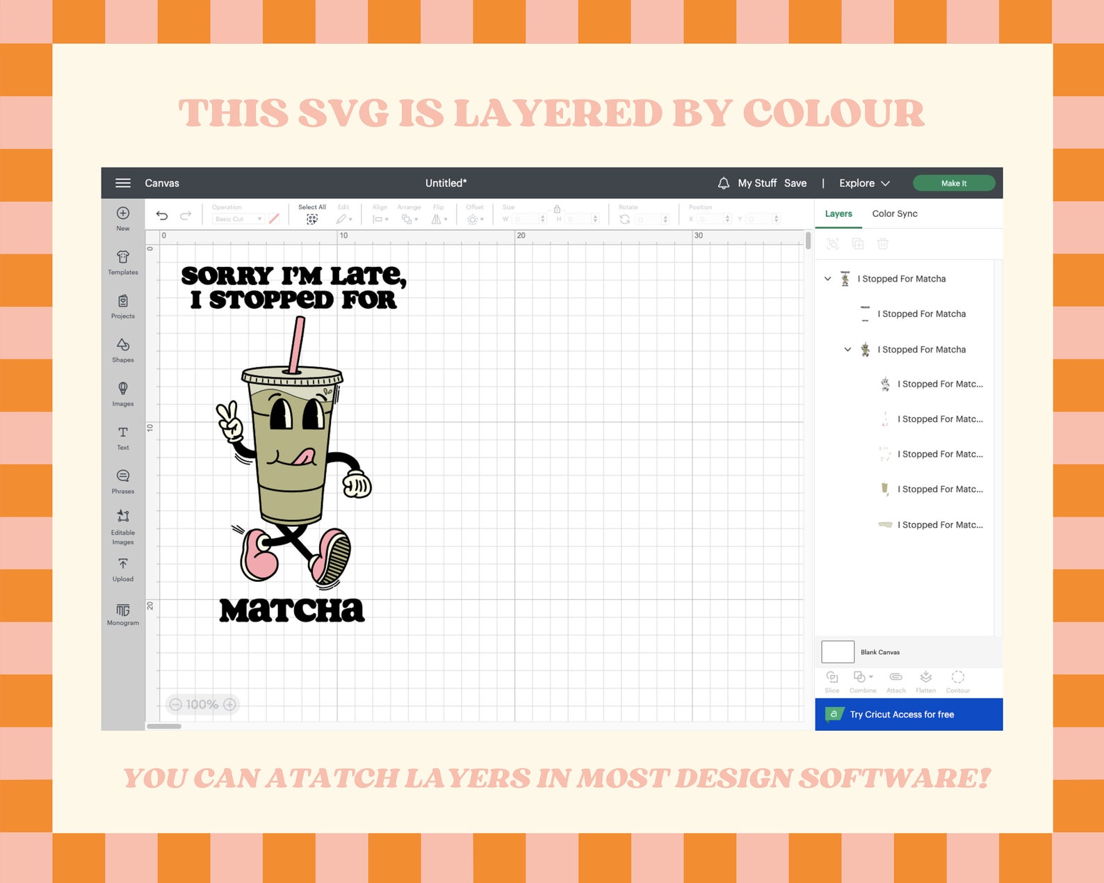 Retro Matcha Sublimation PNG SVG Cut File Commercial Use - Etsy