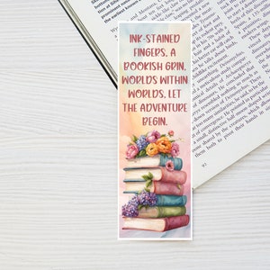 Printable Poems Bookmarks | 4 Bookmark Set | Book Quotes Bookmark ...