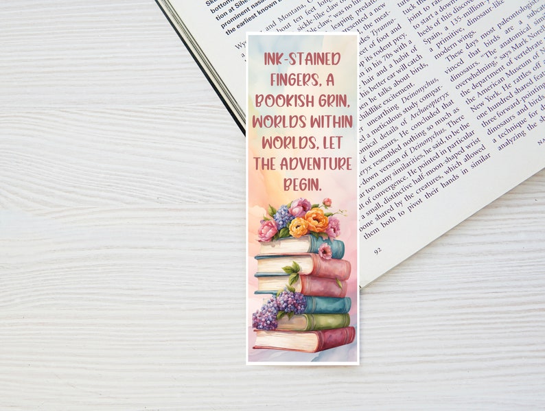Printable Poems Bookmarks 4 Bookmark Set Book Quotes Bookmark Booklover ...