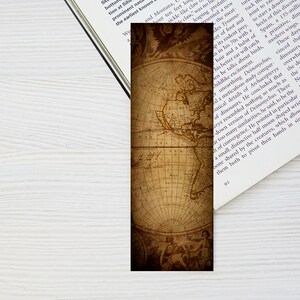 Printable Vintage Map Bookmarks Set of 4 Retro Map Bookish Gift Fantasy ...
