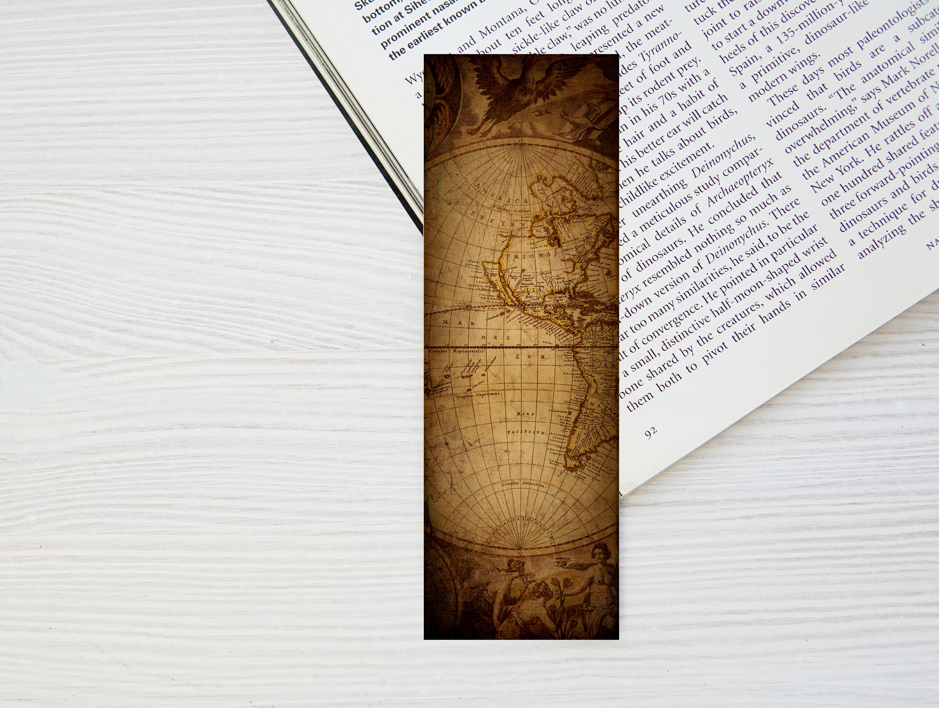 Printable Vintage Map Bookmarks Set of 4 Retro Map Bookish Gift Fantasy ...
