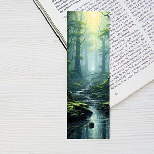 Printable Enchanted Forest Bookmark | 4 Bookmark Set | Fantasy Forest ...