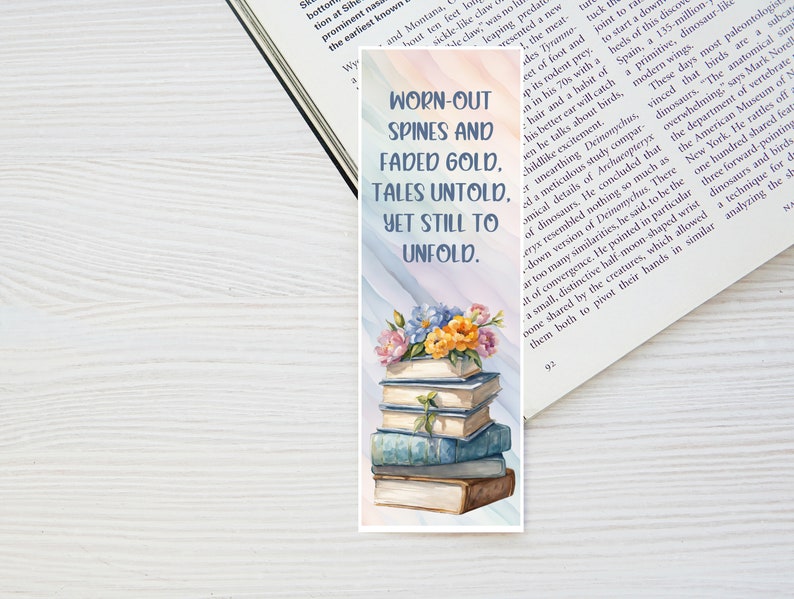 Printable Poems Bookmarks 4 Bookmark Set Book Quotes Bookmark Booklover ...