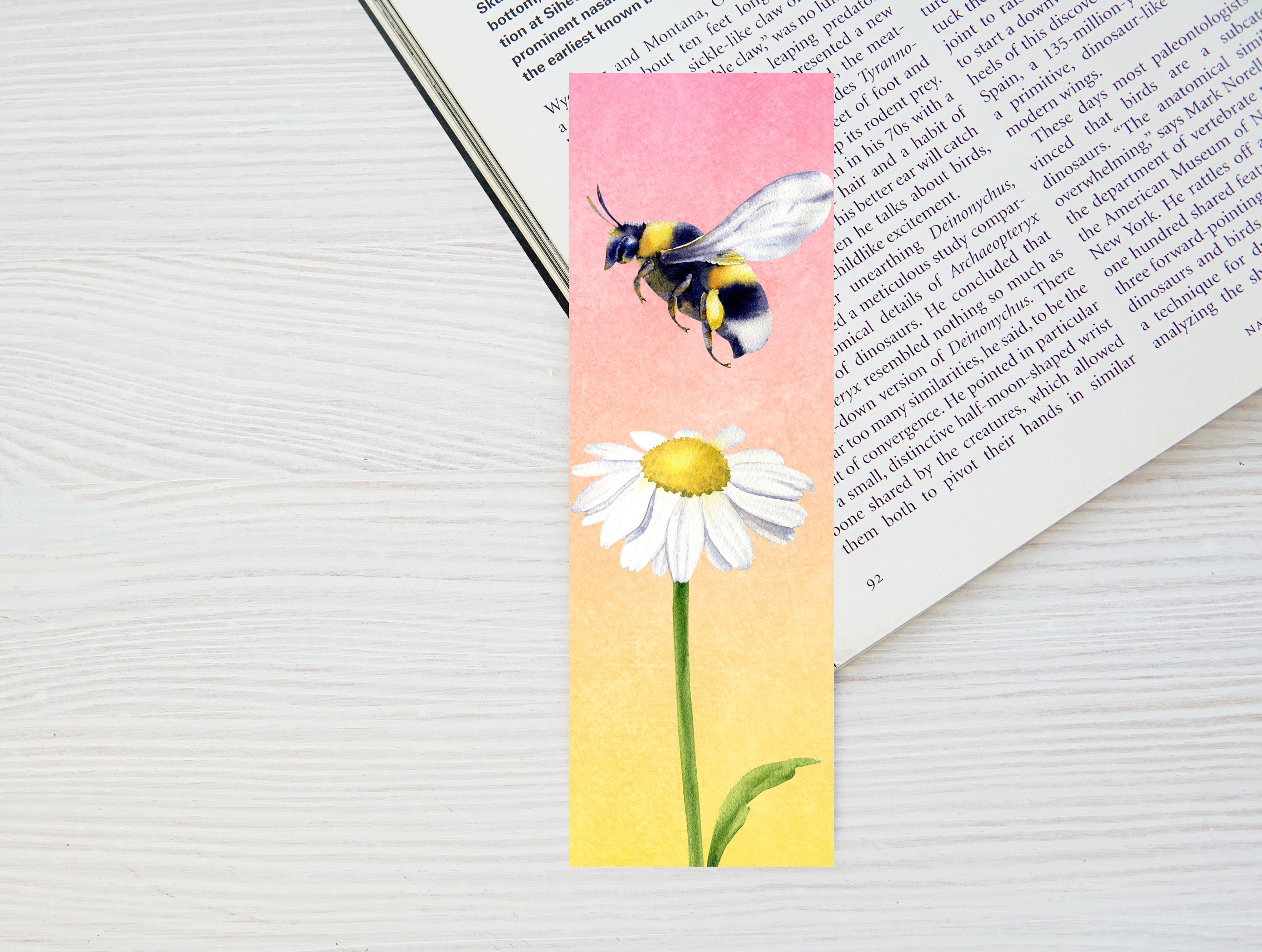 Printable Bee Bookmarks Set of 4 Bumble Bee Bookmark Bookmark for Women ...