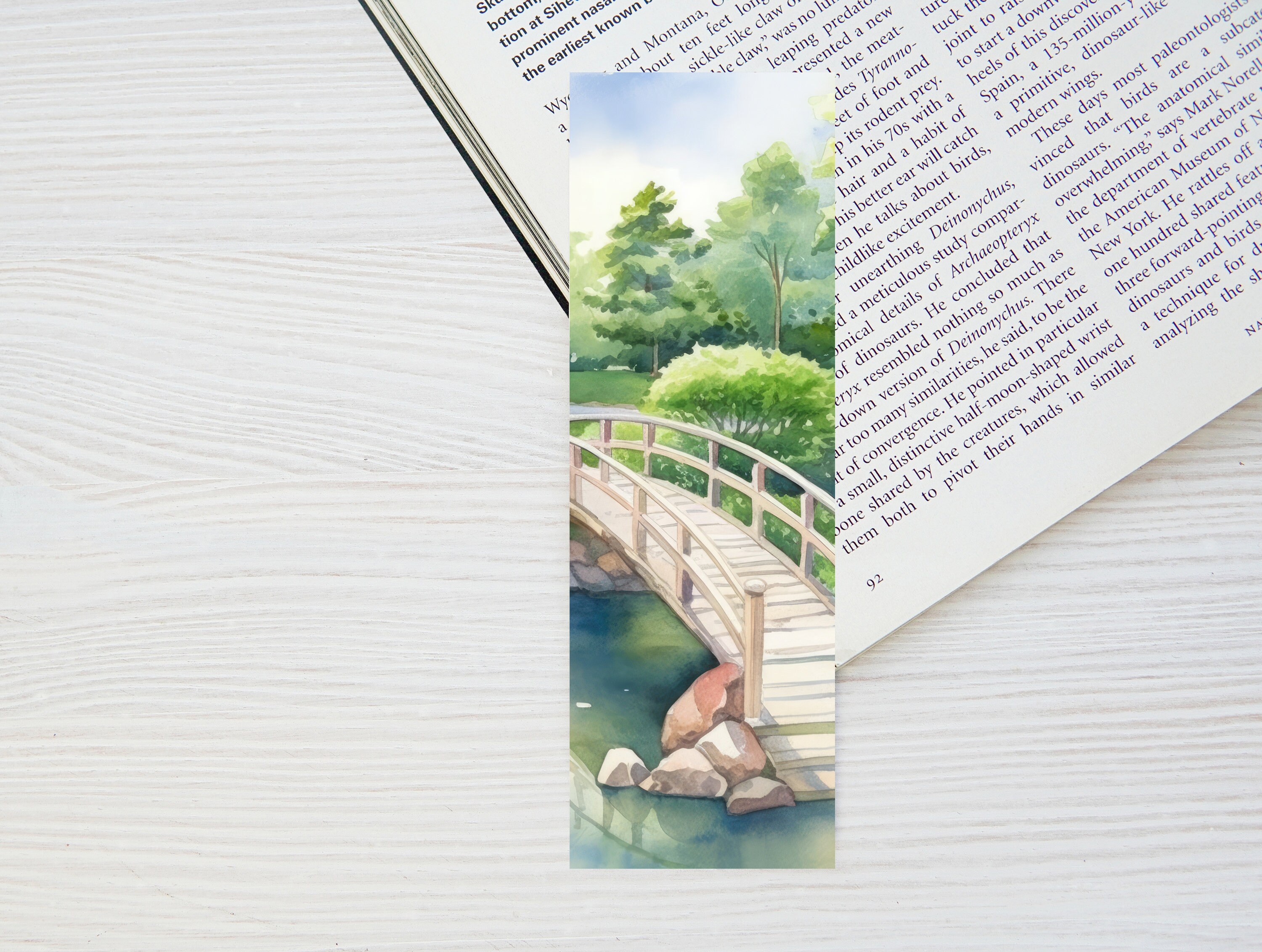 Printable Japanese Garden Bookmarks | Set of 4 | Japan Watercolor ...