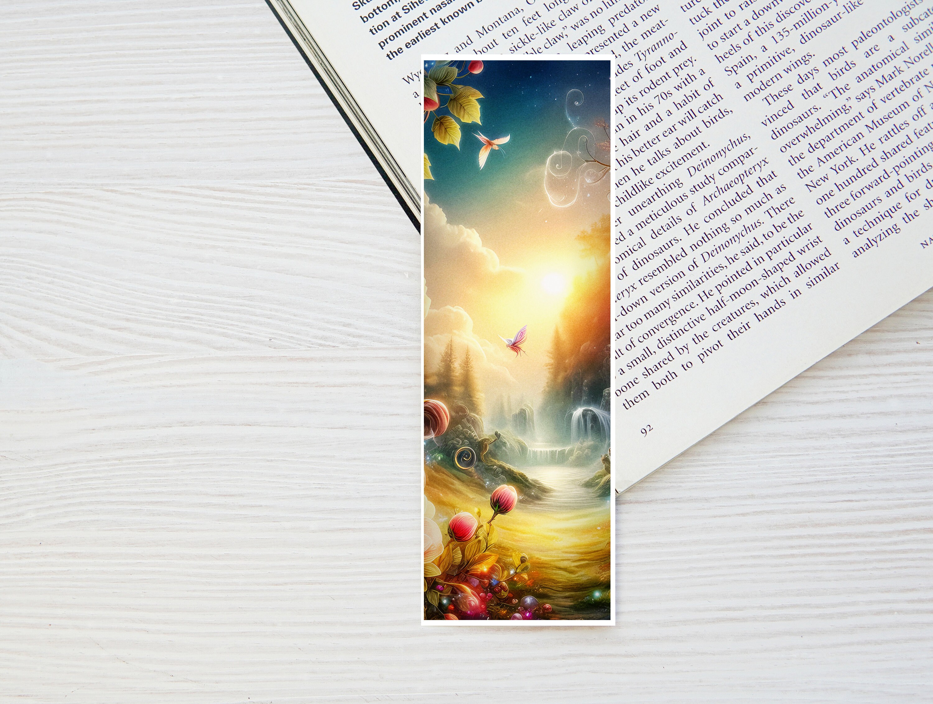 Printable Fantasy Forest Bookmarks Set of 4 Digital Bookmark Butterfly ...