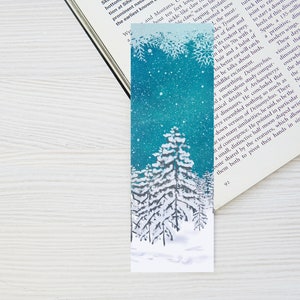 Printable Winter Bookmark | 4 Bookmark Set | Christmas Bookmark ...