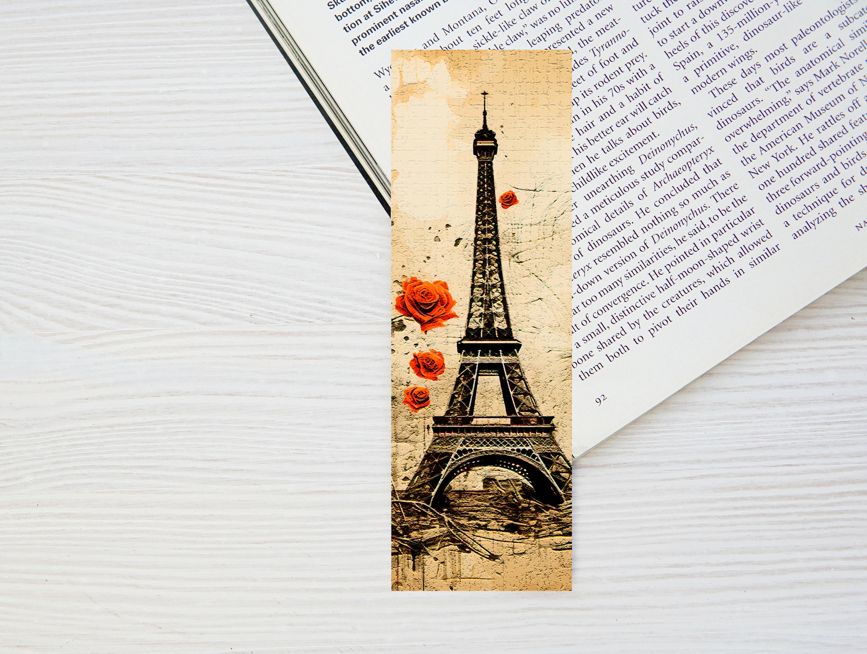 Printable Paris Bookmark 4 Bookmark Set Gothic Bookmark Page Marker ...