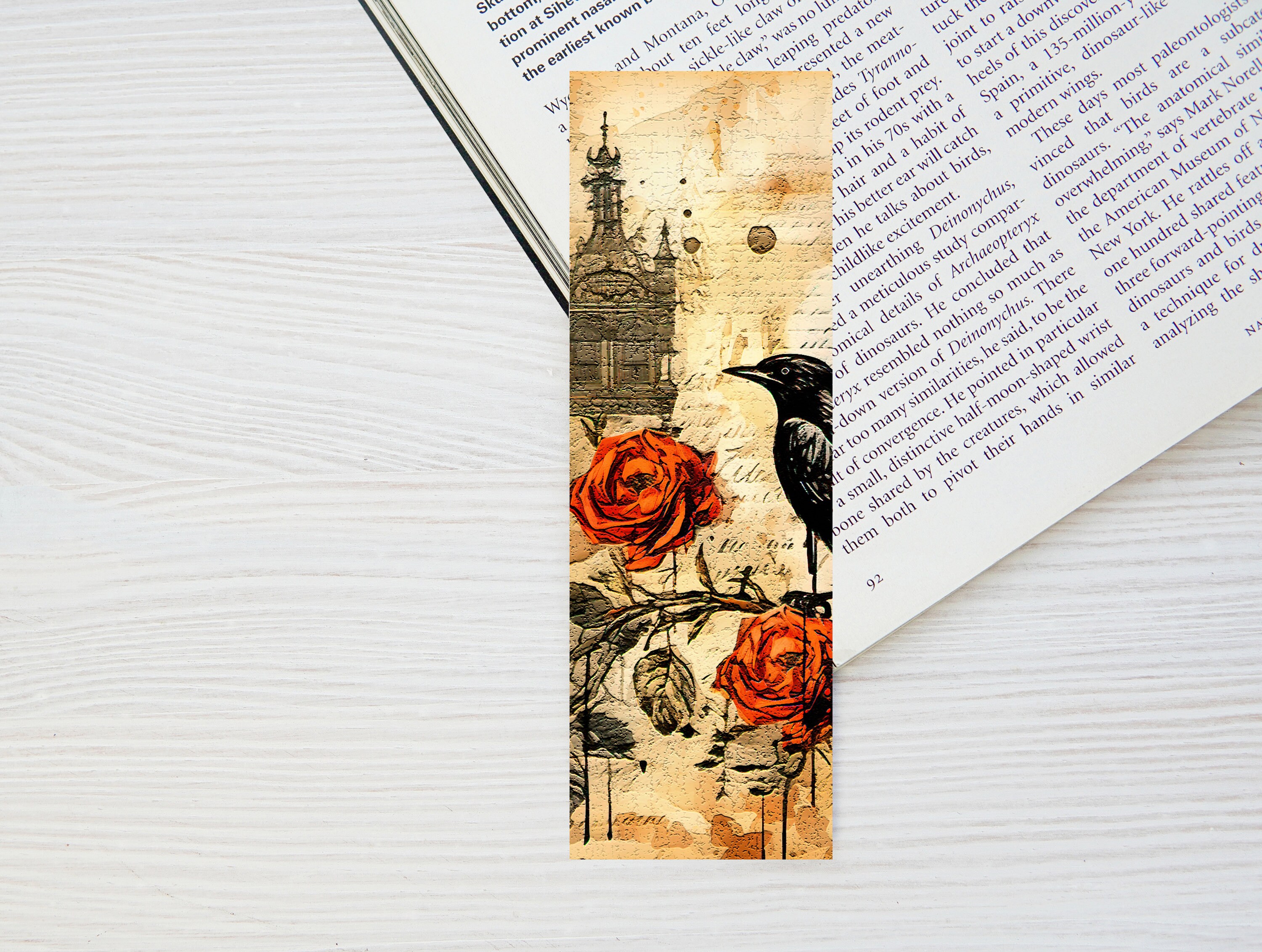 Printable Paris Bookmark 4 Bookmark Set Gothic Bookmark Page Marker ...