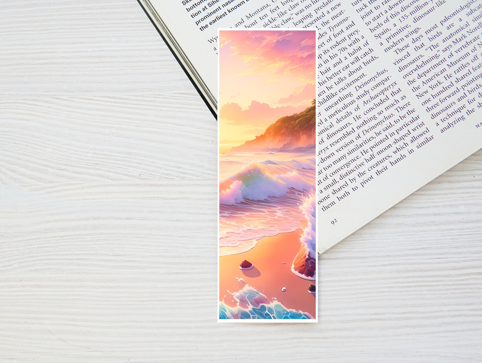 Printable Sunset Beach Bookmarks | 4 Bookmark Set | Tropical Beach ...