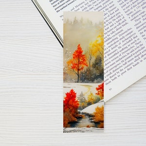 Printable Fall Autumn Bookmarks | Set of 4 | Fall Autumn Watercolor ...