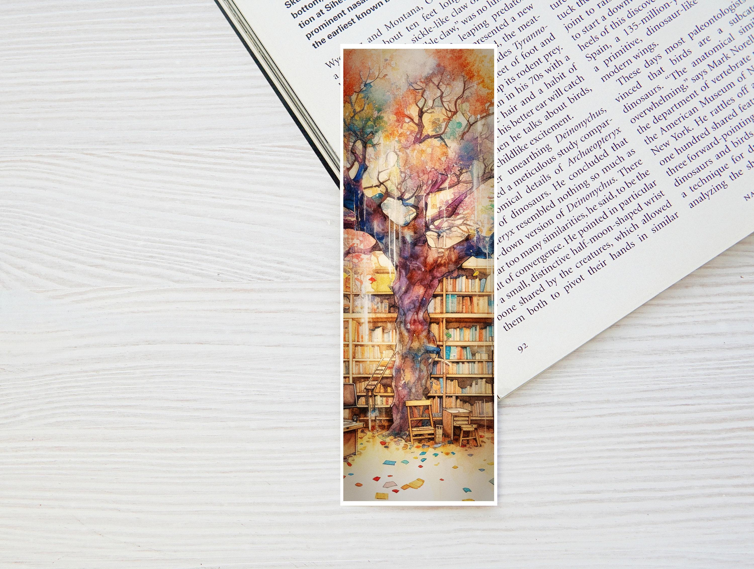 Printable Whimsical Treehouse Library Bookmarks 4 Bookmark - Etsy