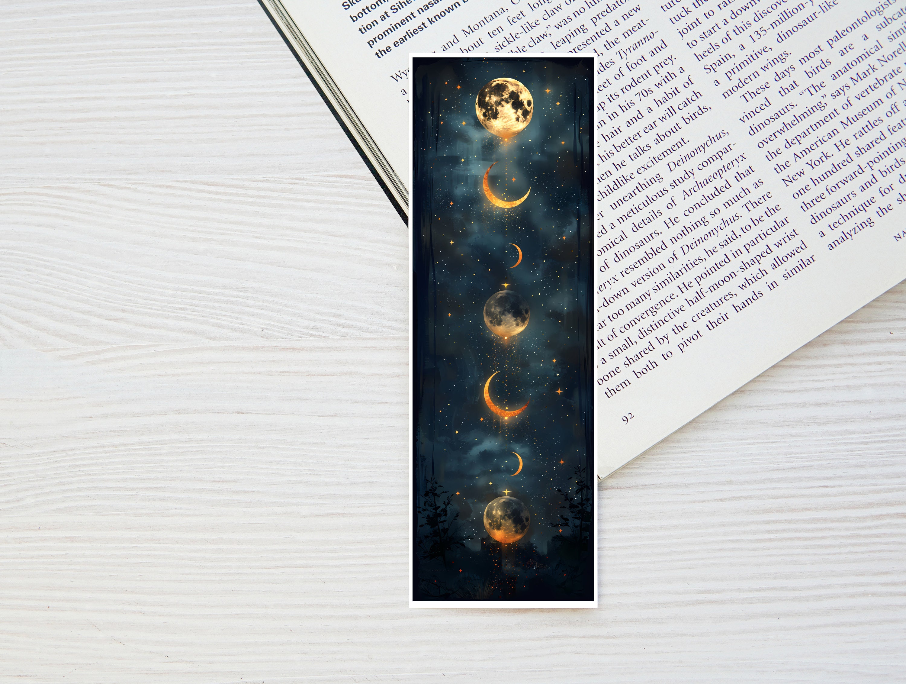 Printable Celestial Bookmarks | 4 Bookmark Set | Moon Bookmark | Solar ...