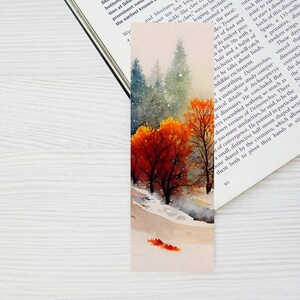 Printable Fall Autumn Bookmarks | Set of 4 | Fall Autumn Watercolor ...