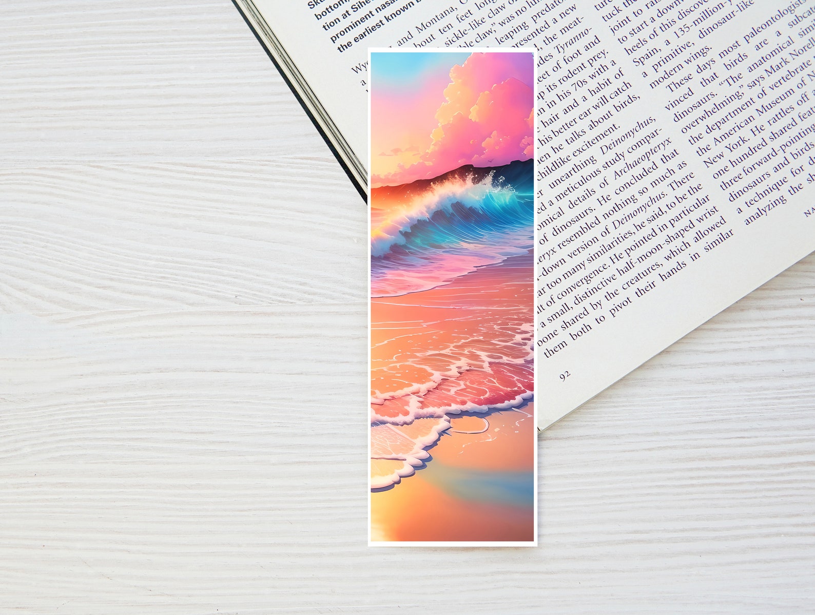 Printable Sunset Beach Bookmarks | 4 Bookmark Set | Tropical Beach ...