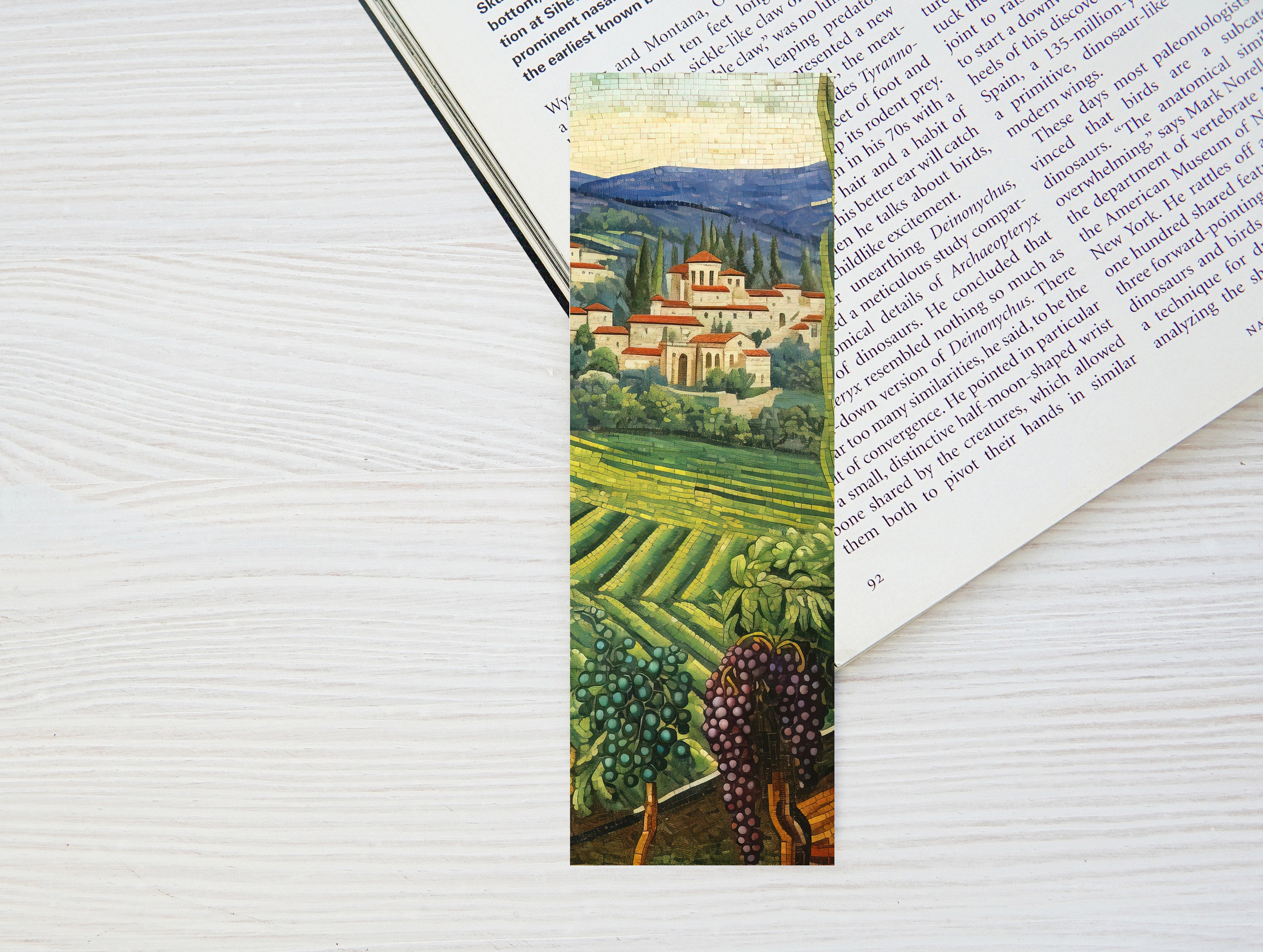 Printable Landscape Bookmarks Set of 4 Bookmark Vineyard Wine Bookish ...