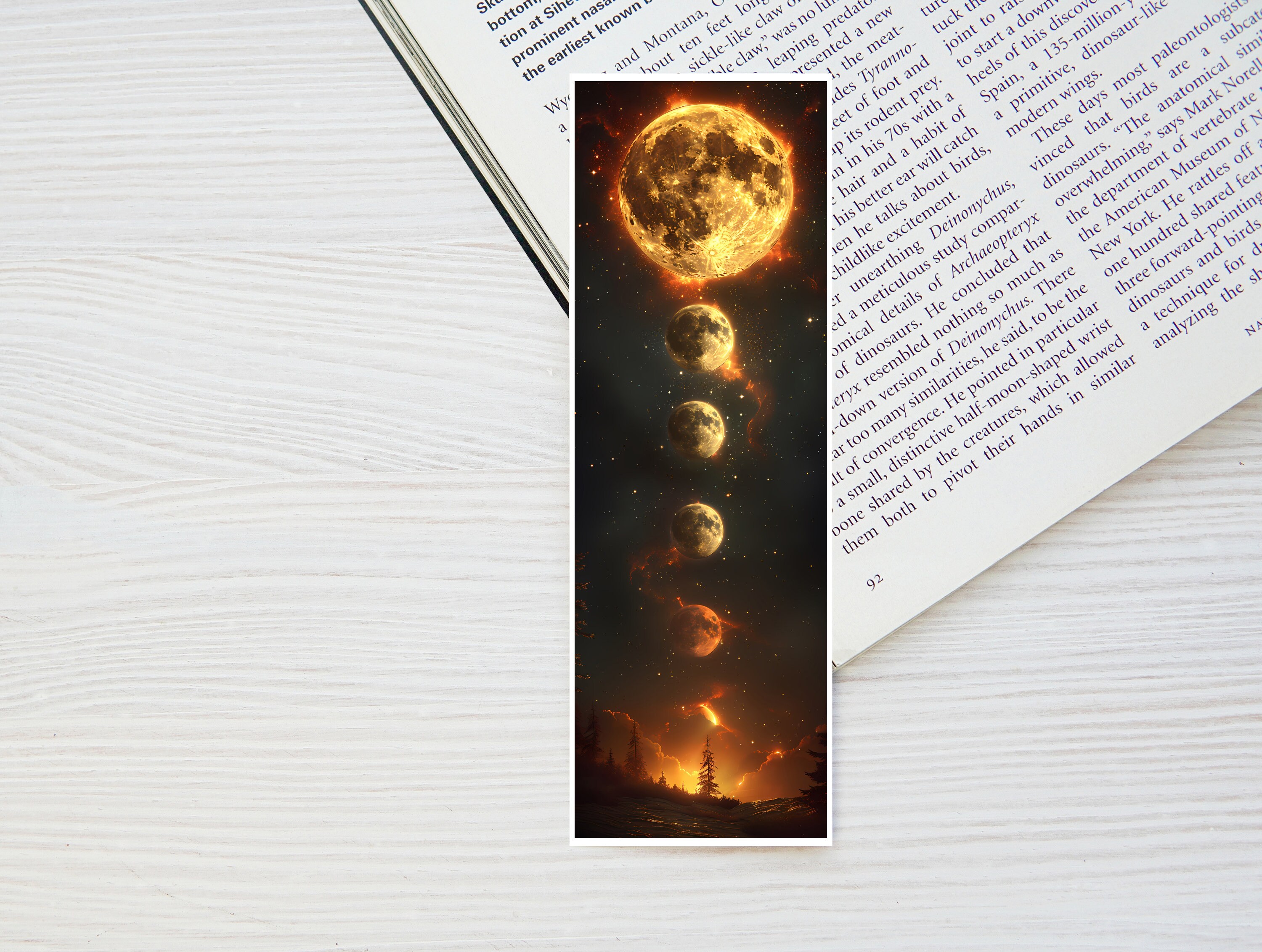 Printable Celestial Bookmarks | 4 Bookmark Set | Moon Bookmark | Solar ...