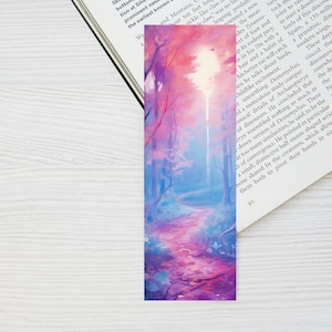Printable Fantasy Forest Bookmarks | 4 Bookmark Set | Enchanted Forest ...