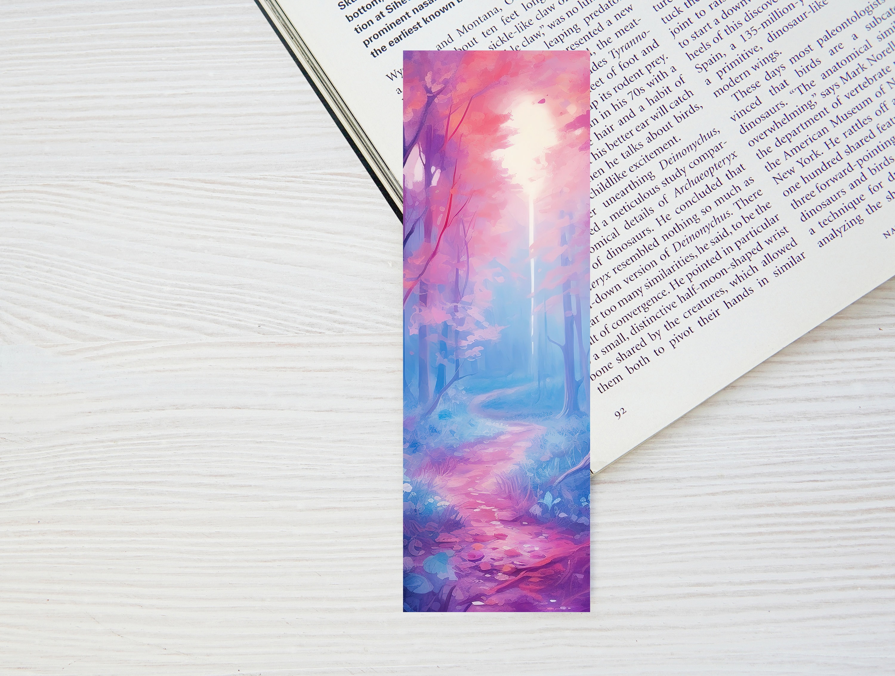 Printable Fantasy Forest Bookmarks | 4 Bookmark Set | Enchanted Forest ...