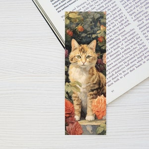Printable Kitty Cat Bookmarks | 4 Bookmark Set | Digital Bookmark ...