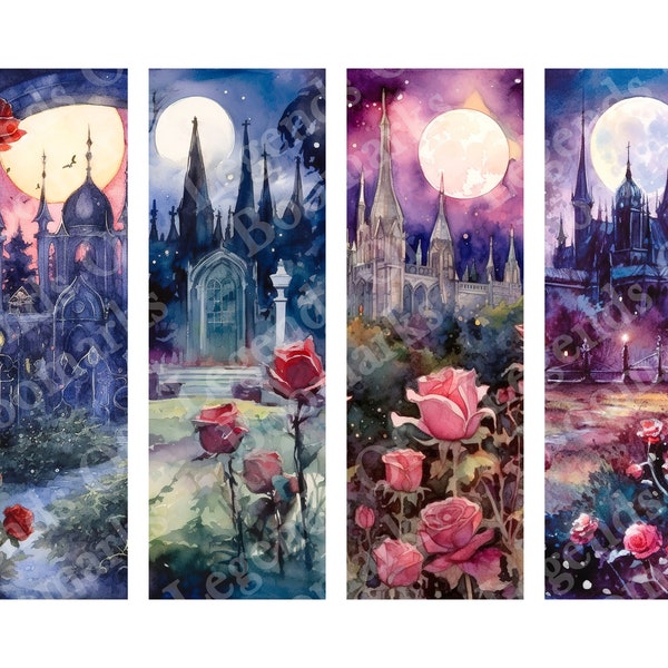 Gothic Bookmark Printable - Etsy