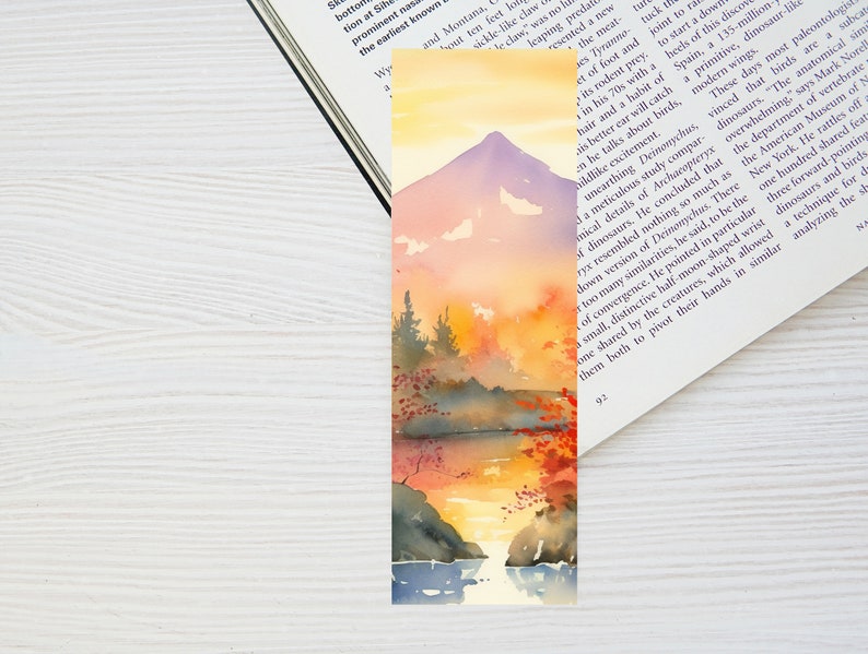 Printable Japanese Garden Bookmarks | Set of 4 | Japan Watercolor ...