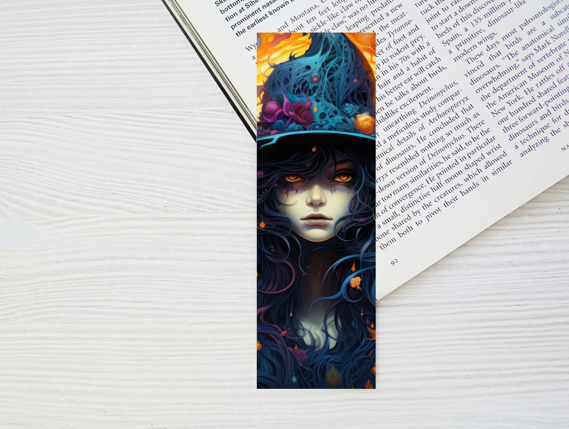 Printable Witch Bookmarks Set of 4 Bookmark Fantasy Witchy Bookmark ...